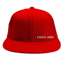 Tunnel Rats Silhouette Rat Red 6-Panel Fitted Cap | ChutingStar ...